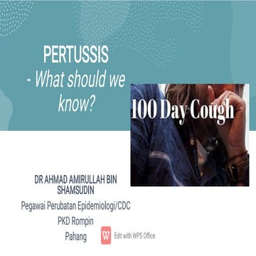 Pertussis : what should we know? Primary care | PDF