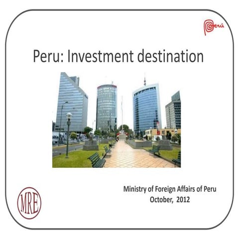 Peruvian Ministry of Foreign Relations | PPTX | South America Travel ...