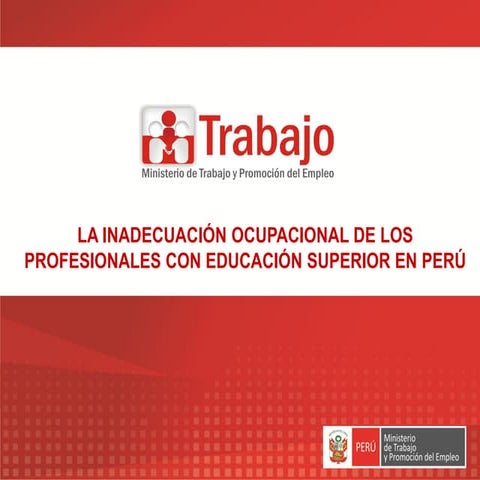La inadecuación ocupacional de los profesionales con educación superior ...