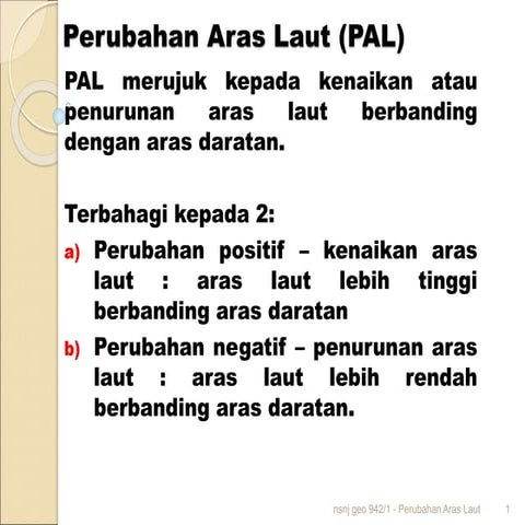 Perubahan Aras Laut (PAL).ppt