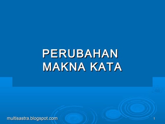 Makna kata | PPTX
