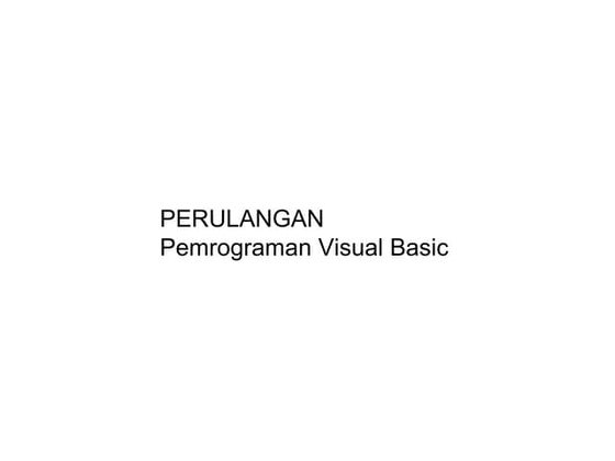 struktur pemilihan dan perulangan | PPT