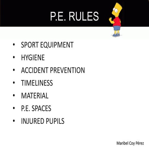 PE rules | PPTX