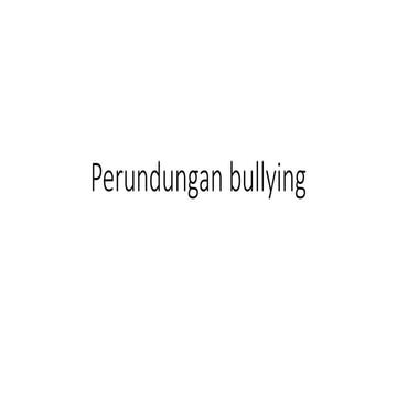 Materi ppt bullying (1) | PPTX