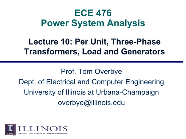 Fundamentals of power system | PDF