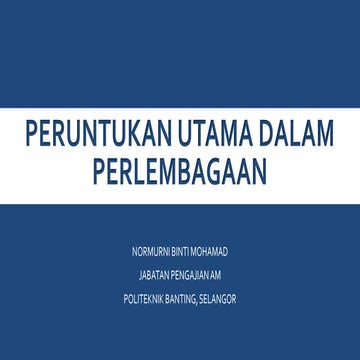 Peruntukan utama dalam perlembagaan | PPTX