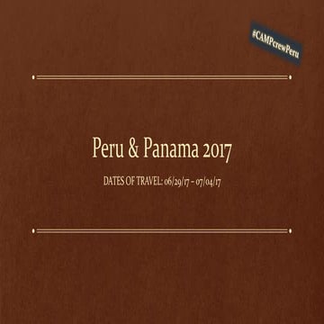 Peru trip | PPTX
