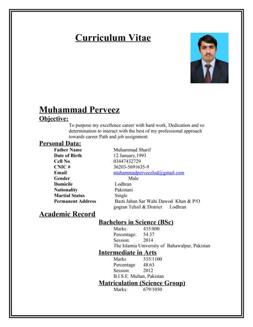 nasir cv - for jobs | PDF