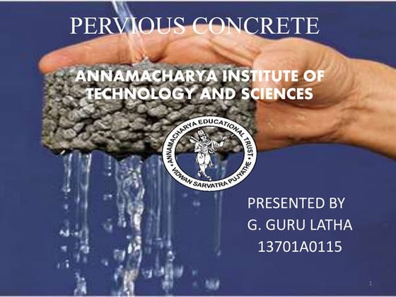 Pervious concrete | PPTX