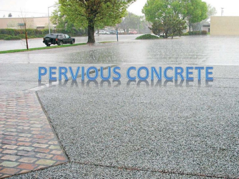 Pervious concrete