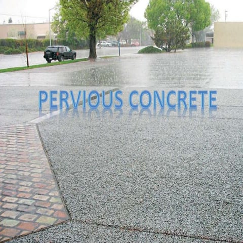 Pervious concrete | PPTX | Civil Engineering Industry | Industries