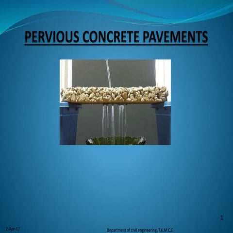 Pervious concrete | PPTX