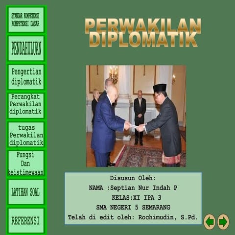 Perwakilan diplomatik (1) | PPT