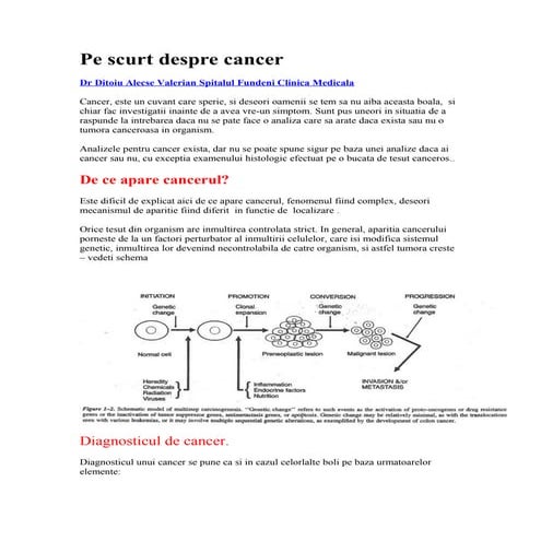 Pe scurt despre cancer | DOC