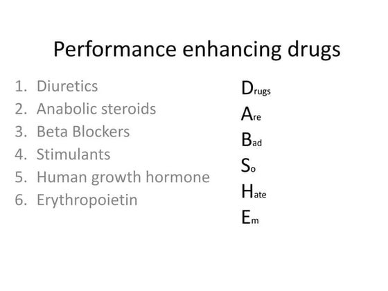 GCSE PE Revision: Drugs in sport | PPTX