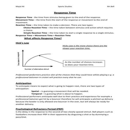 Reaction time | PPT