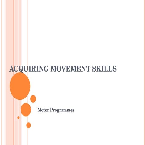 Motor programmes | PPT
