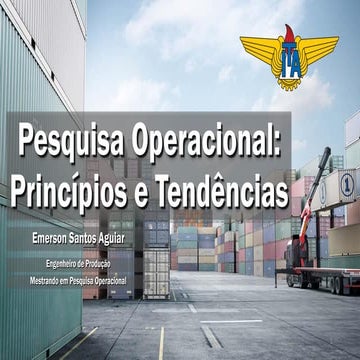 Introdução a Pesquisa operacional | PPT