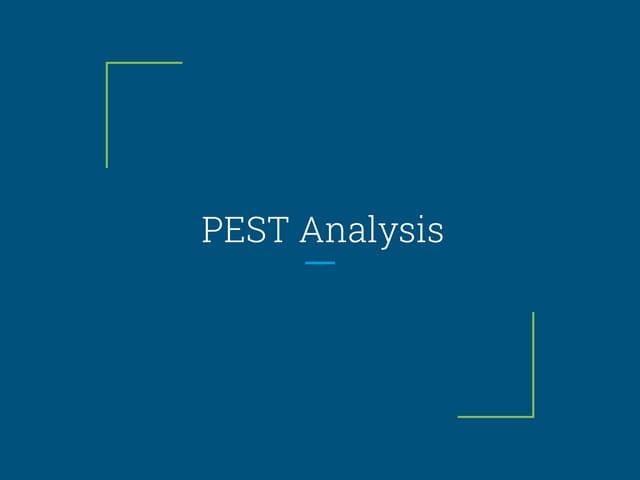 External Analysis - The PESTEL Framework.ppt