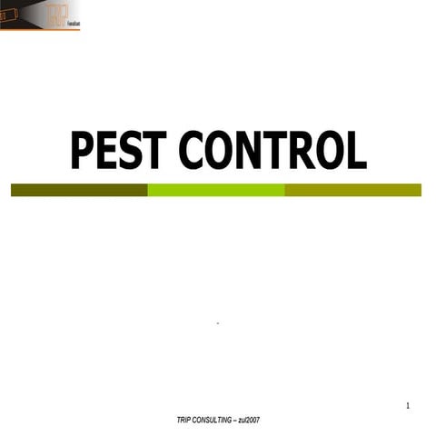 Pest Control Program | PPT