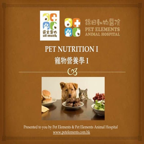 Module 1 - Pet Nutrition | PPTX