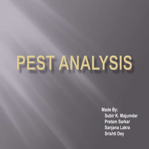 Pest analysis | PPTX