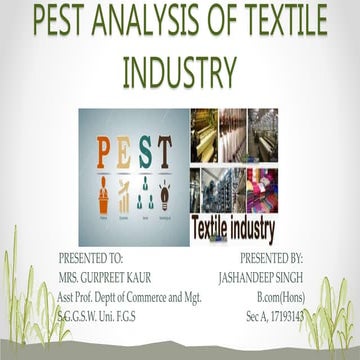 Pest analysis of company | PPTX