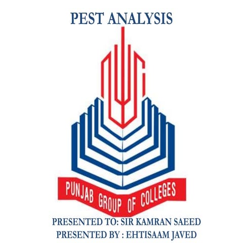Pest analysis of punjab colleges | PPTX