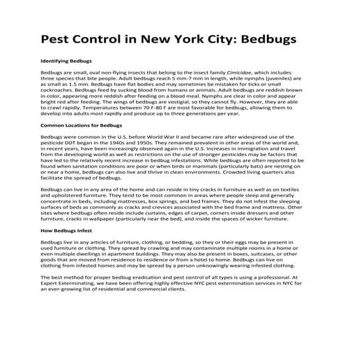 Bed bugs | PPT