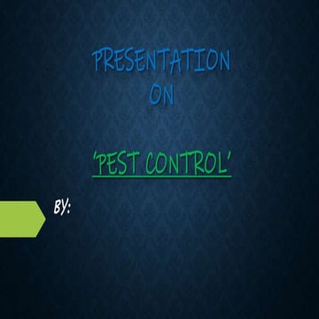 Lec. 15. Pests - Definition - Categories, Causes for outbreak of pests.ppt