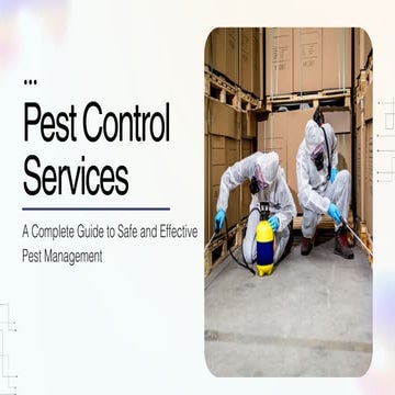Complete Guide to Pest Control Services: Protecting Your Home and ...