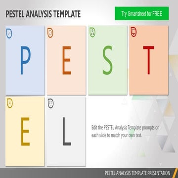 PESTEL Analysis Template for analysing the market expansion | PPTX