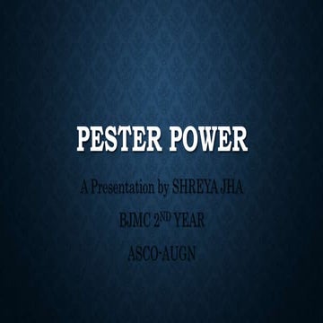 Pester power | PPTX