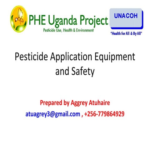 Pesticide application equipment | PPT