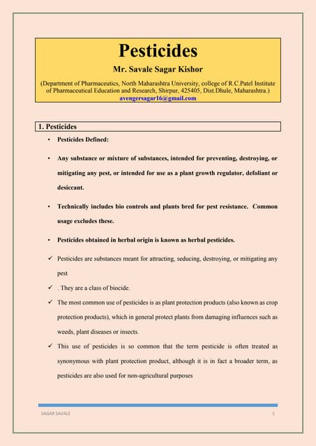 Insecticide definition ,types and classification . | PPT