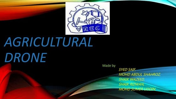 Drone technology in agriculture | PPT