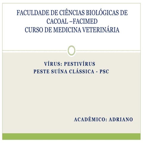Pestivirus | PPTX