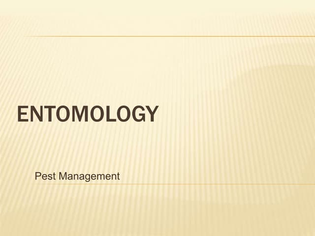 Economical basis of IPM - Economic Thresholds | PPT