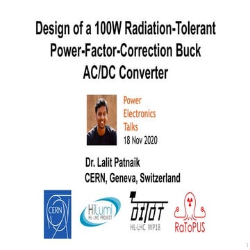 Design of a 100W Radiation Tolerant Power Factor Correction Buck AC/DC ...