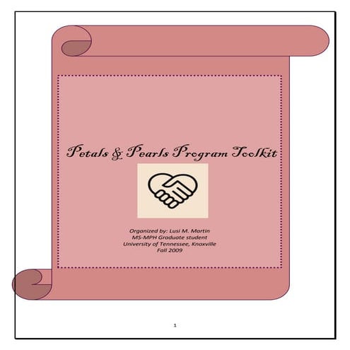 Petals And Pearls Program Toolkit | PDF