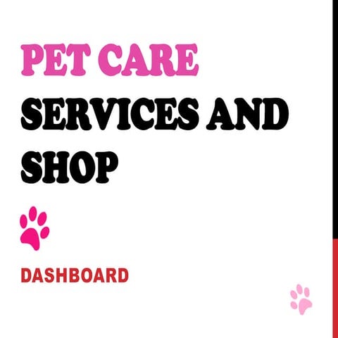 Pet Care Services and Shop for needy pets | PPT