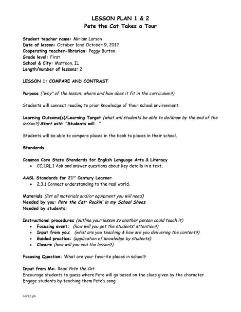 Educ 2130 lesson plan for jigsaw activity | PDF