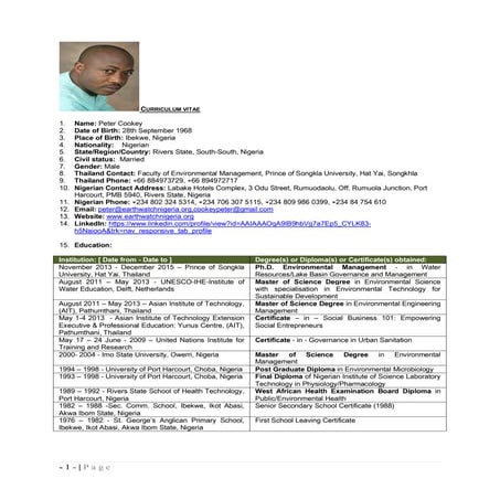 Peter Emmanuel Cookey PhD | PDF