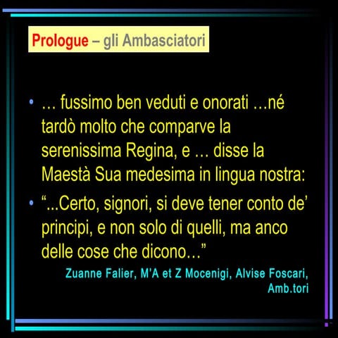 Peter Brown Shakespeare and the Italian Renaissance | PPT