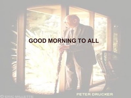 Peter F Drucker and His Contribution in Management | PPT