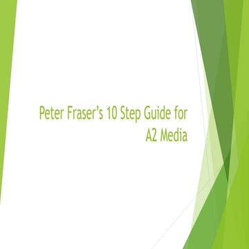 Peter fraser 10 step guide for a2 media | PPT