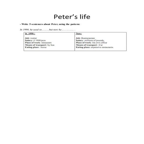 Peterlife used to | DOCX