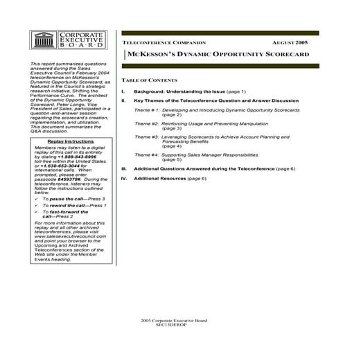 Peter Longo Scorecard Article | PDF