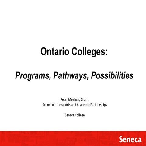 Peter Meehan - Colleges Perspective Powerpoint Presentation | PPT