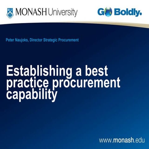 A Procurement Leaders Guide to Enabling Agility | PPTX